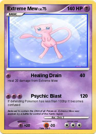 Pokémon Extreme Mew - Healing Drain - My Pokemon Card