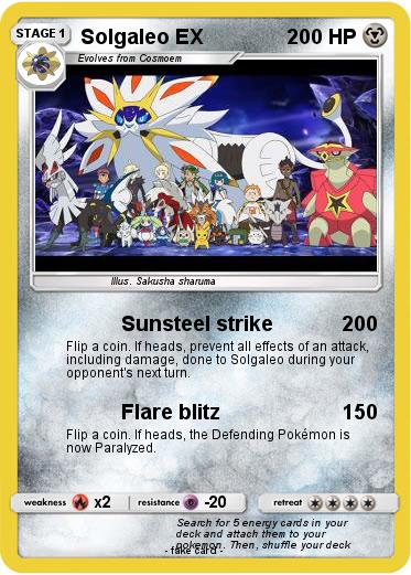 Pokémon Solgaleo EX 35 35 - Sunsteel strike - My Pokemon Card