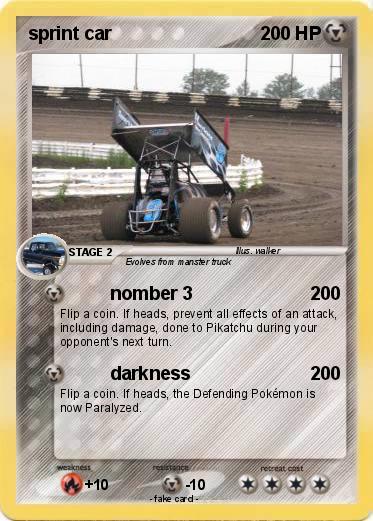 Pokémon sprint car 1 1 - nomber 3 - My Pokemon Card