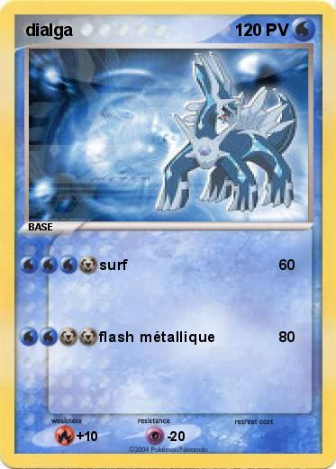 Pokémon dialga 751 751 - surf - Ma carte Pokémon