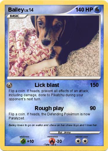 Pokémon Bailey 150 150 - Lick blast - My Pokemon Card