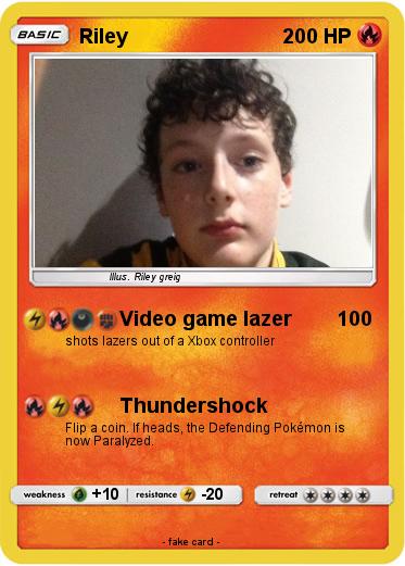 Pokémon Riley 345 345 - Video game lazer - My Pokemon Card