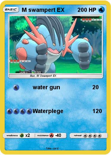 Pokémon M swampert EX 38 38 - water gun - My Pokemon Card