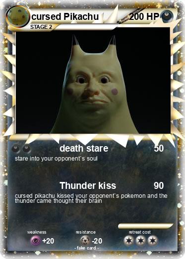 Pokémon cursed Pikachu 11 11 - death stare - My Pokemon Card