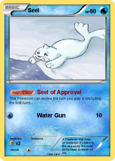 Pokémon Seel 25 25 - Seel of Approval - My Pokemon Card
