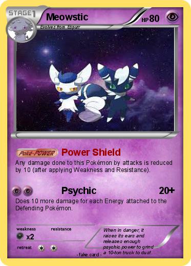 Pokémon Meowstic 19 19 - Power Shield - My Pokemon Card