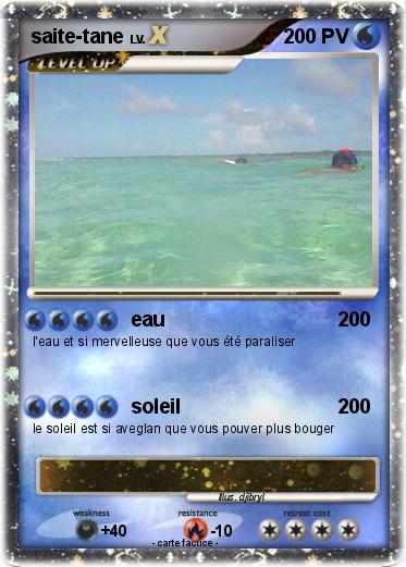 Pokémon saite tane - eau - Ma carte Pokémon