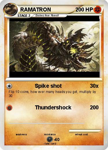 Pokémon RAMATRON - Spike shot - My Pokemon Card