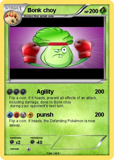 Pokémon Bonk choy 23 23 - Agility - My Pokemon Card