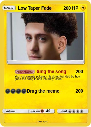 Pokémon Low Taper Fade 12 12 - Sing the song - My Pokemon Card