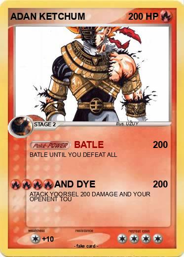 Pokémon ADAN KETCHUM - BATLE - My Pokemon Card