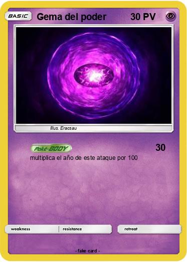 Pokémon Gema del poder - Mi carta pokémon