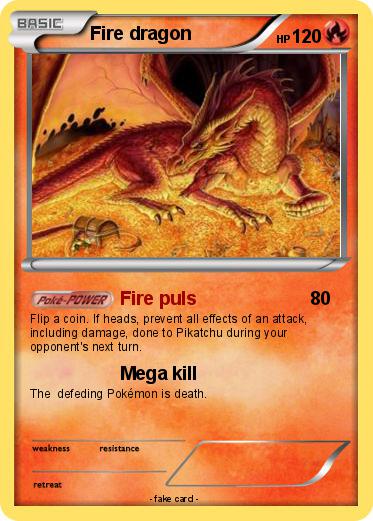 Pokémon Fire dragon 463 463 - Fire puls - My Pokemon Card