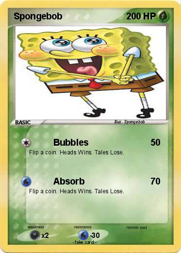 Pokémon Spongebob 2103 2103 - Bubbles - My Pokemon Card