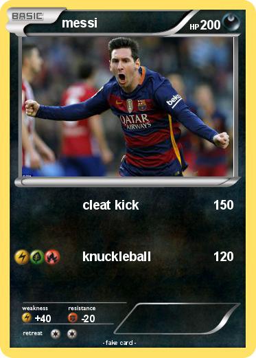 Pokémon messi 1640 1640 - cleat kick - My Pokemon Card