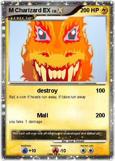 Pokémon M Charizard EX 412 412 - destroy - My Pokemon Card
