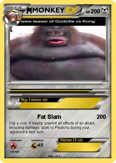 Pokémon MONKEY 2047 2047 - Fat Slam - My Pokemon Card