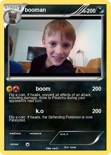 Pokémon booman 1 1 - boom - My Pokemon Card