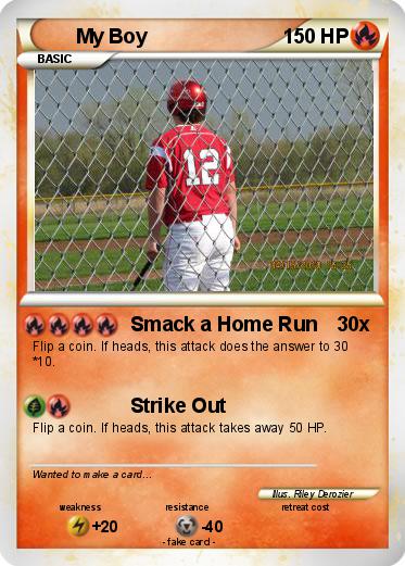 Pokémon My Boy 1 1 - Smack a Home Run - My Pokemon Card
