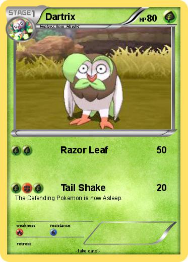 Pokémon Dartrix 2 2 - Razor Leaf - My Pokemon Card