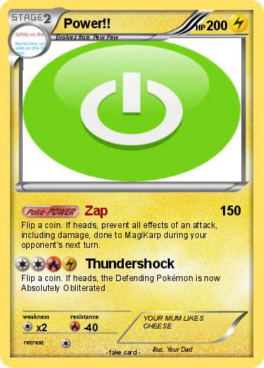 Pokémon Power 1030 1030 - Zap - My Pokemon Card