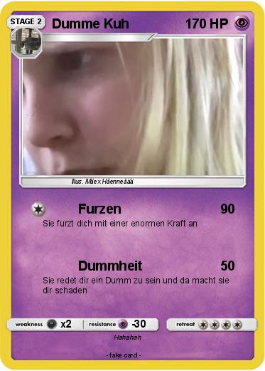 Pokémon Dumme Kuh - Furzen - My Pokemon Card