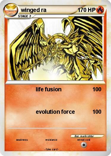 Pokémon winged ra - life fusion - My Pokemon Card