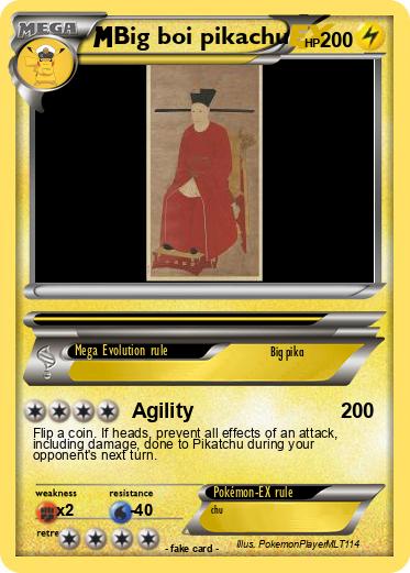 Pokémon Big boi pikachu 2 2 - Agility - My Pokemon Card