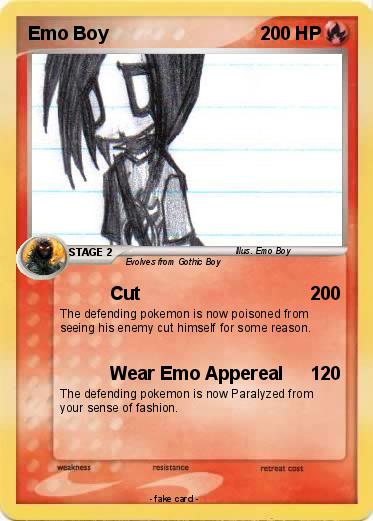Pokémon Emo Boy 20 20 - Cut - My Pokemon Card