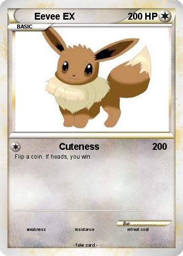 Pokémon Eevee EX 4 4 - Cuteness - My Pokemon Card