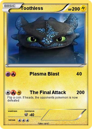 Pokémon Toothless 704 704 - Plasma Blast - My Pokemon Card