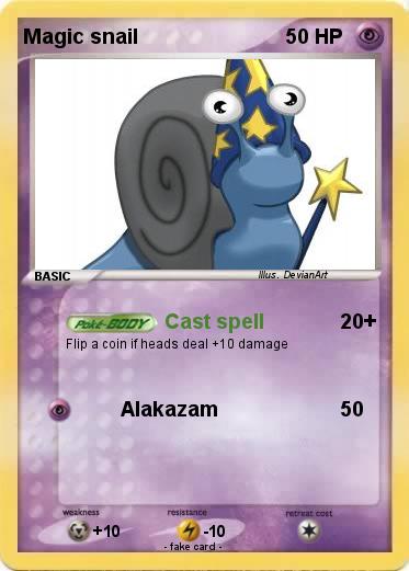 Pokémon Magic snail - Cast spell - My Pokemon Card