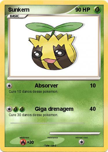 Pokémon Sunkern 17 17 - Absorver - My Pokemon Card