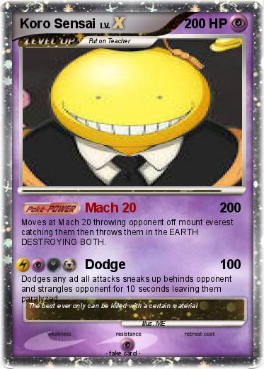 Pokémon Koro Sensai - Mach 20 - My Pokemon Card