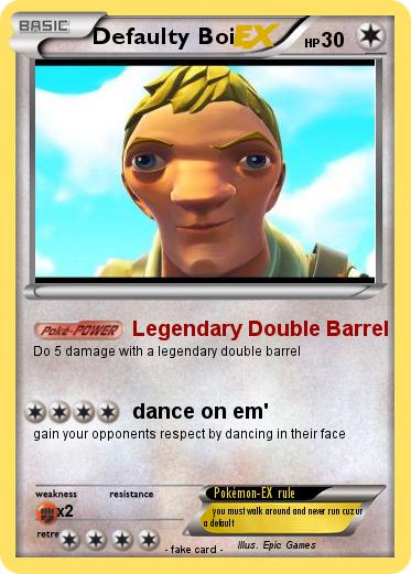 Pokémon Defaulty Boi 18 18 - Legendary Double Barrel - My Pokemon Card