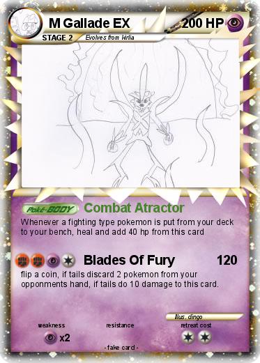 Pokémon M Gallade EX - Combat Atractor - My Pokemon Card