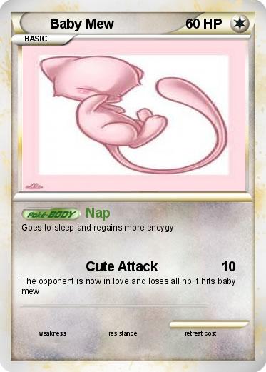 Pokémon Baby Mew 14 14 - Nap - My Pokemon Card