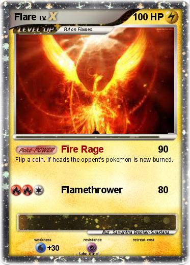 Pokémon Flare 223 223 - Fire Rage - My Pokemon Card