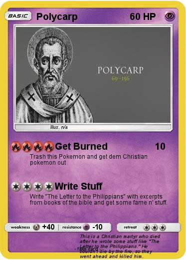 Pokémon Polycarp 1 1 - Get Burned - My Pokemon Card