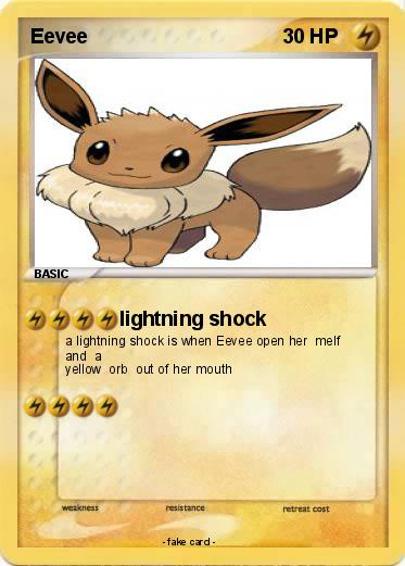 Pokémon Eevee 1513 1513 - lightning shock - My Pokemon Card