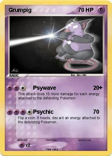 Pokémon Grumpig 7 7 - Psywave - My Pokemon Card