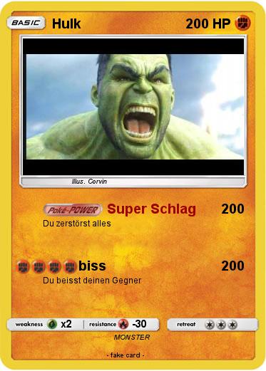 Pokémon Hulk 1722 1722 - Super Schlag - My Pokemon Card