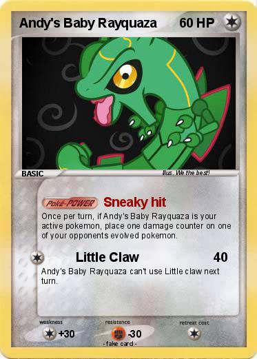 Pokémon Andy s Baby Rayquaza - Sneaky hit - My Pokemon Card
