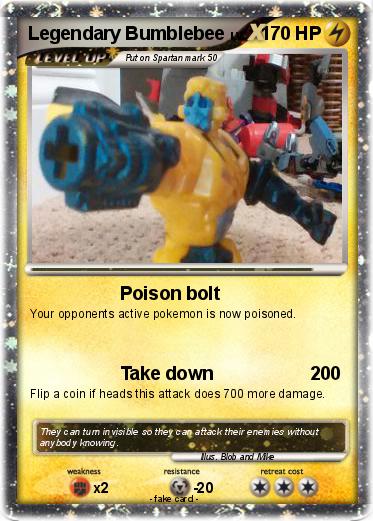 Pokémon Legendary Bumblebee - Poison bolt - My Pokemon Card