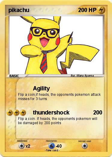 Pokémon pikachu 13735 13735 - Agility - My Pokemon Card