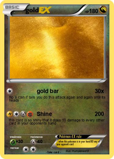 Pokémon gold 1546 1546 - gold bar - My Pokemon Card