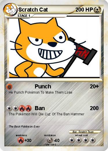 Pokémon Scratch Cat 47 47 - Punch - My Pokemon Card