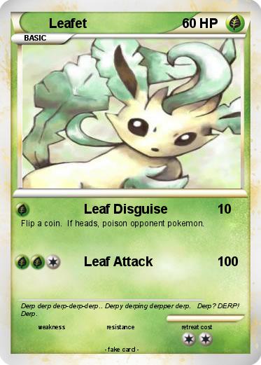 Pokémon Leafet - Leaf Disguise - My Pokemon Card