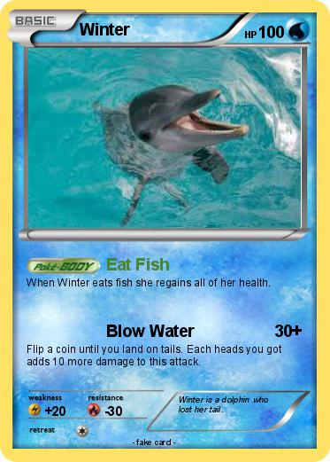 Pokémon Winter 294 294 - Eat Fish - My Pokemon Card