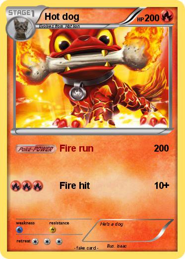 Pokémon Hot dog 454 454 - Fire run - My Pokemon Card